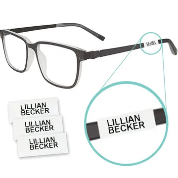 Glasses Name Tags – Label Weavers